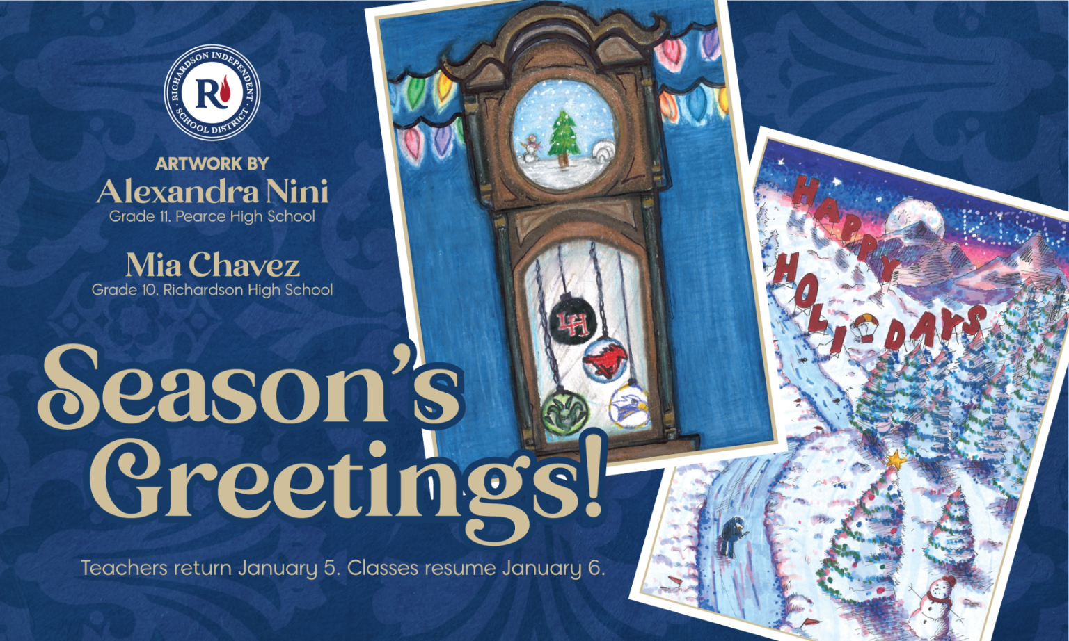 Winter Break Schedule & Return Dates – Moss Haven Elementary