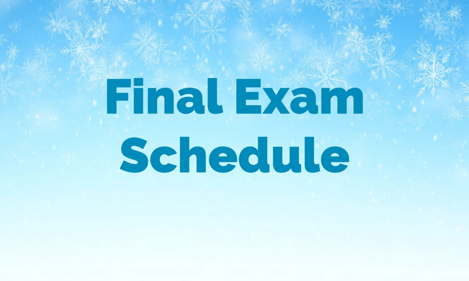 Fall Final Exam Schedule 2025-2026 – Pearce High School