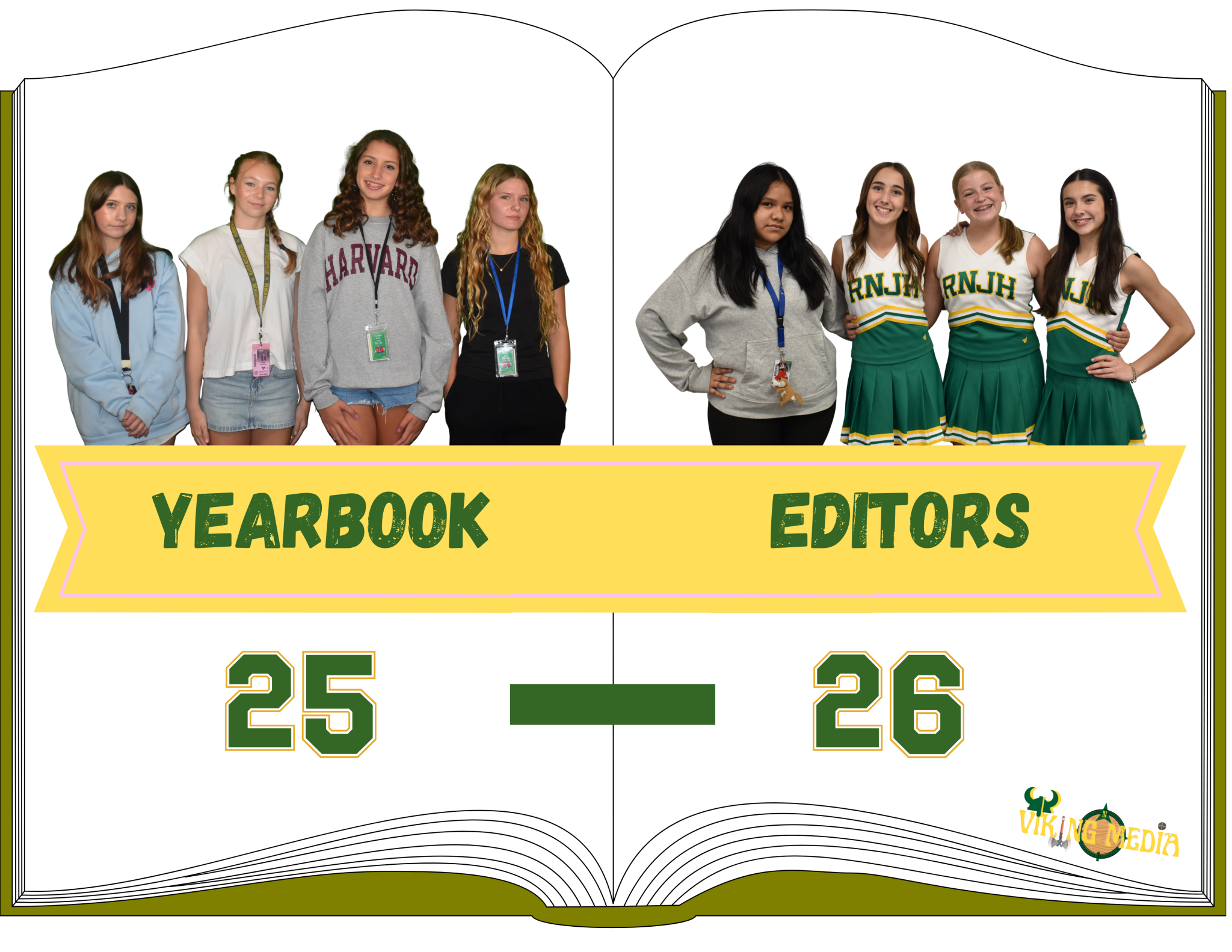 2025-2026 RNJH Yearbook Editors – Richardson North Junior High