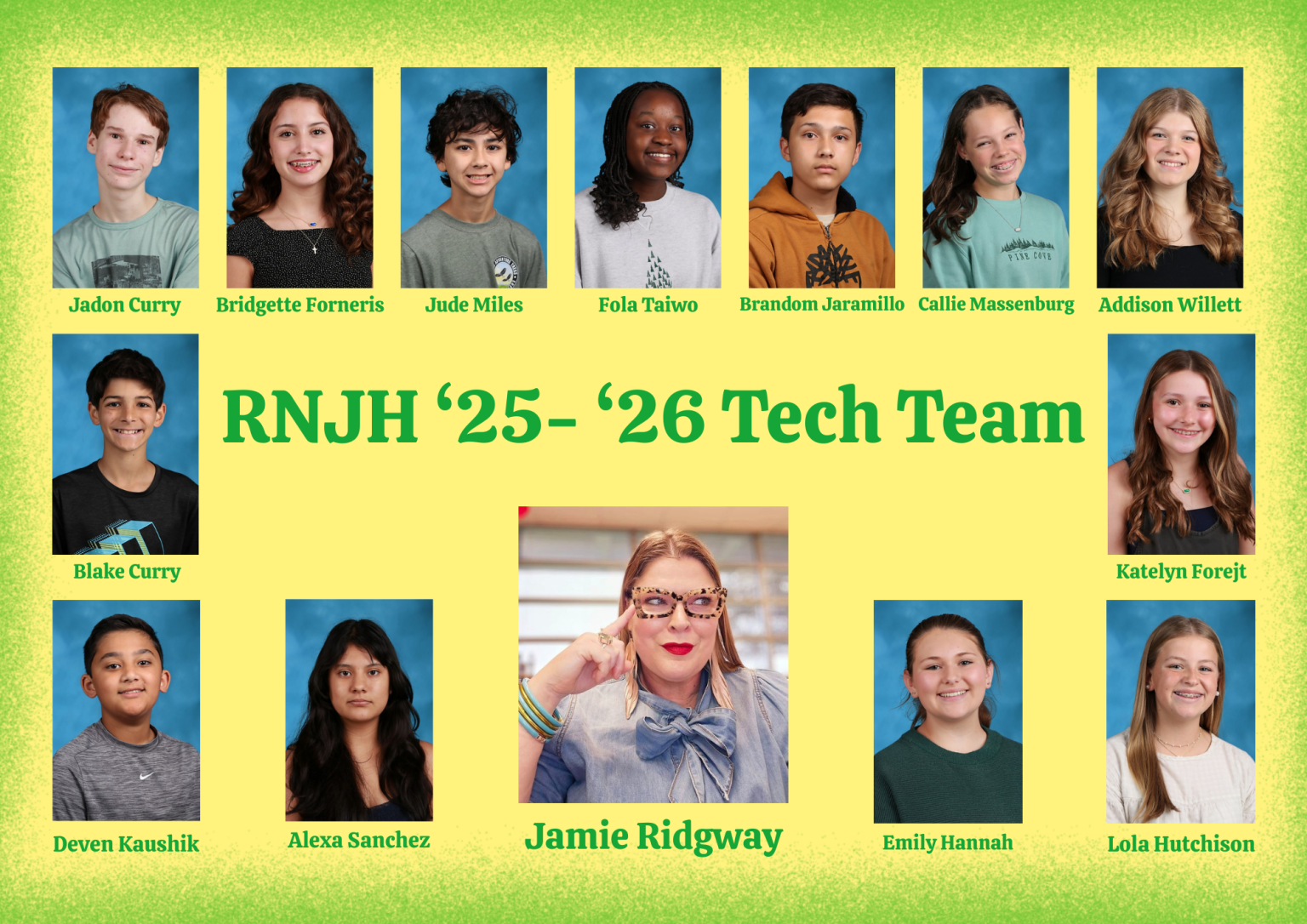 The RNJH Tech Team – Richardson North Junior High